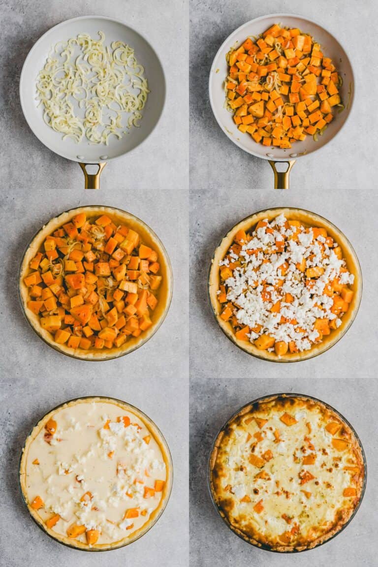 Butternut Squash Quiche with Feta | Aline Made