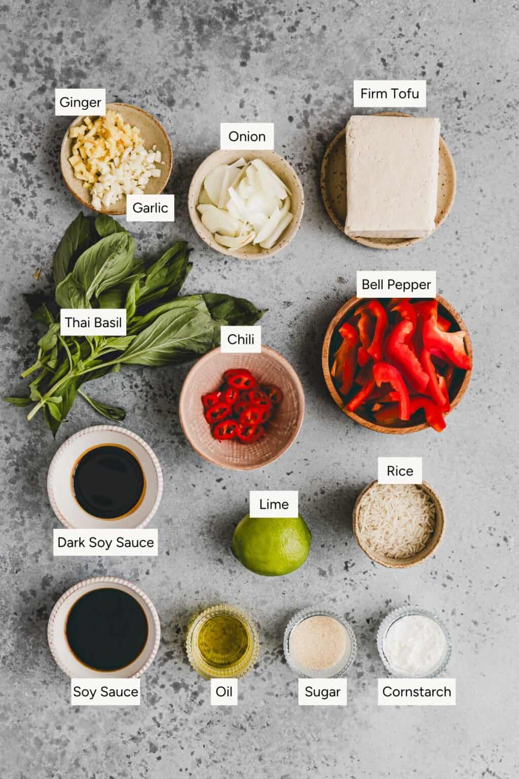 Thai Basil Tofu Stir Fry (Pad Krapow) | Aline Made